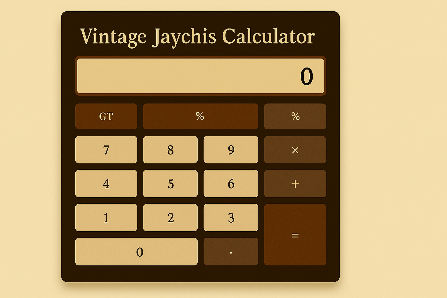 Vintage Calculator